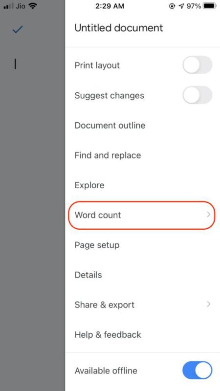 How to Display Word Count in Google Docs [Visual Guide] - Tiny Quip